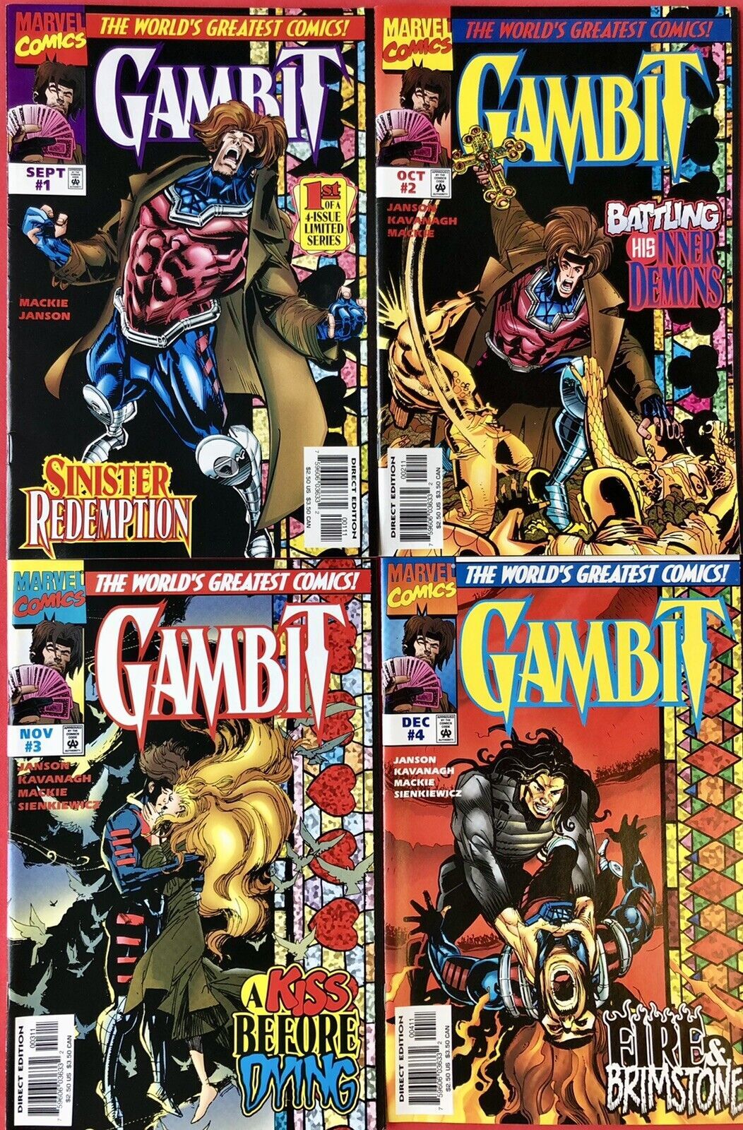 Gambit #1,2,3,4 (1997) Complete Mini Series Set | Comic Books - Modern ...