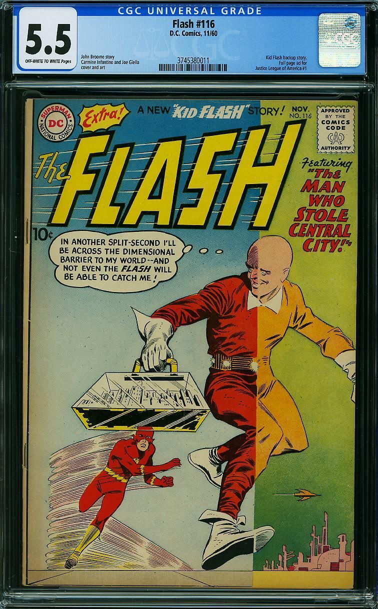 The Flash #116 (1960) CGC 5.5 FN- | Comic Books - Silver Age, DC Comics ...