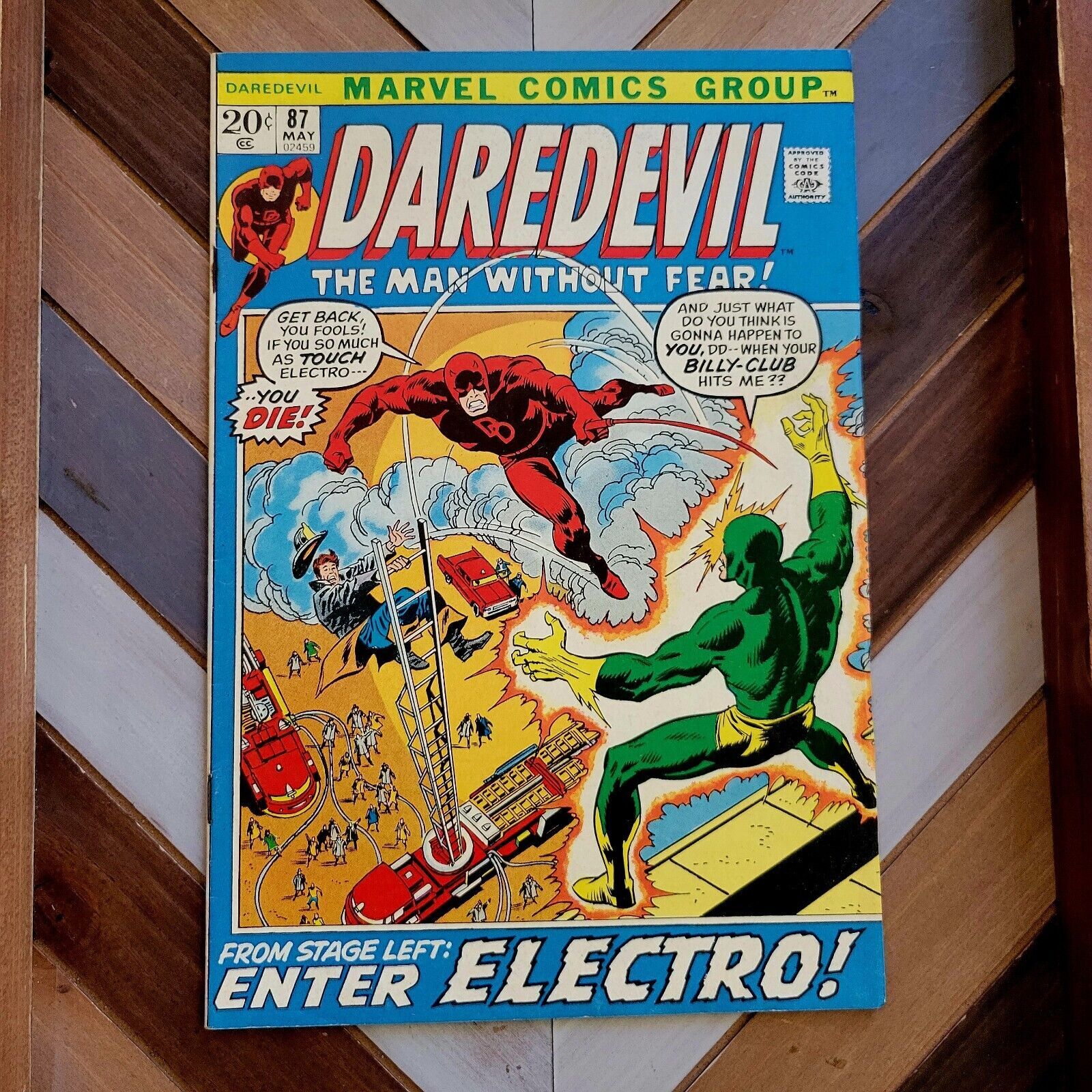 DAREDEVIL #87 VG/FN (Marvel 1972) featuring Black Widow & Electro ...