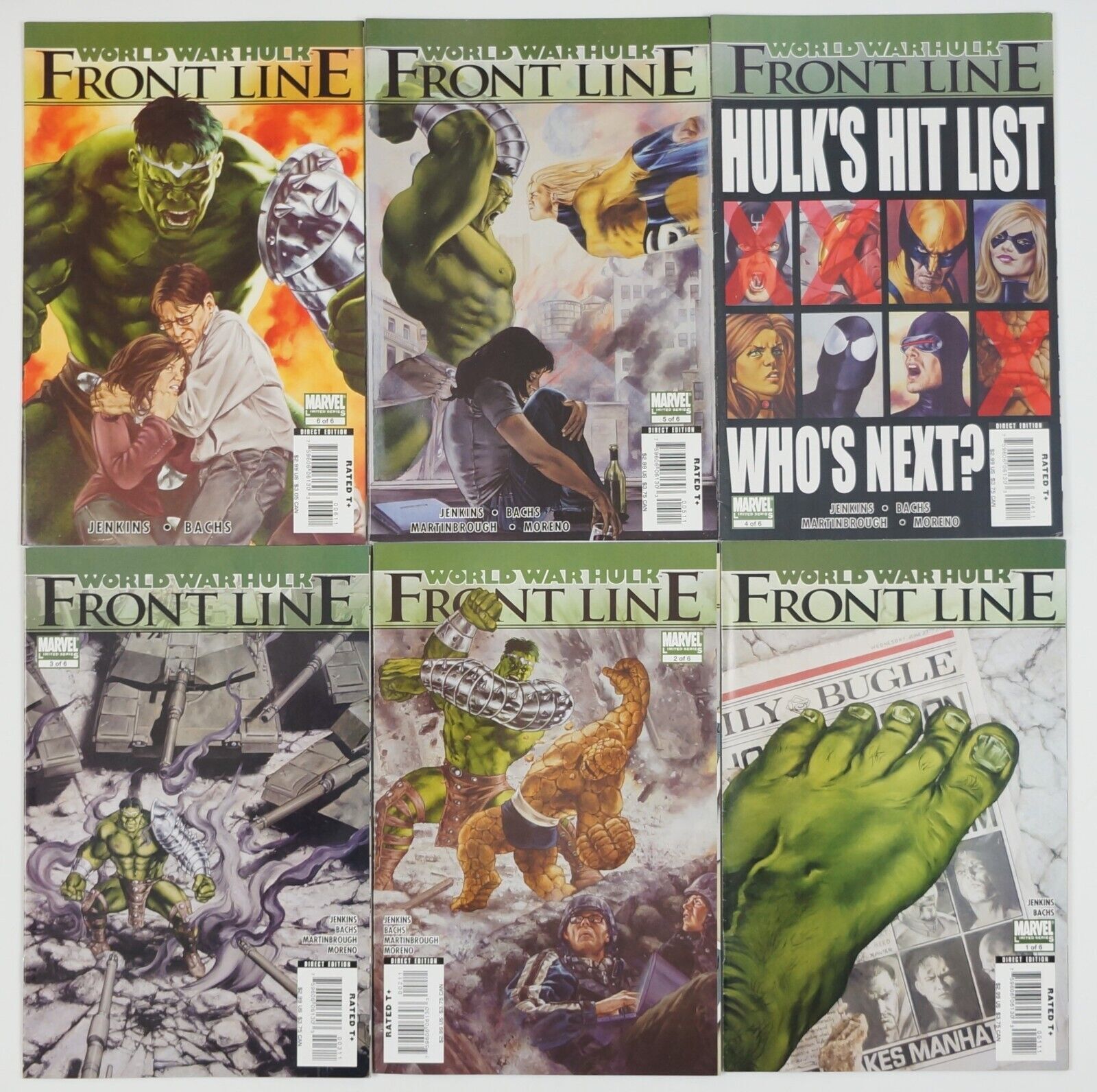 World War Hulk: Front Line #1-6 FN/VF complete series peter david paul ...