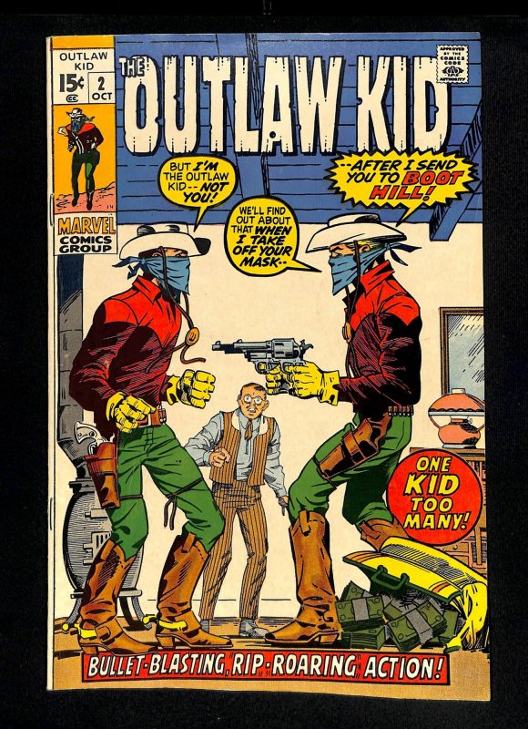 Outlaw Kid #2 | Comic Books - Bronze Age, Marvel, Outlaw Kid, Westerns ...