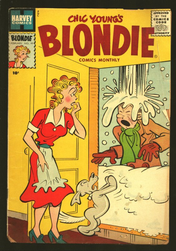 Blondie #99 1957-Harvey-Dagwood appears-Chic Young's famous comic-VG ...