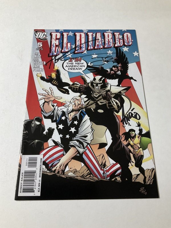 El Diablo 5 Nm Mear Mint Signed Phil Hester Ande Parks Jai Nitz DC ...