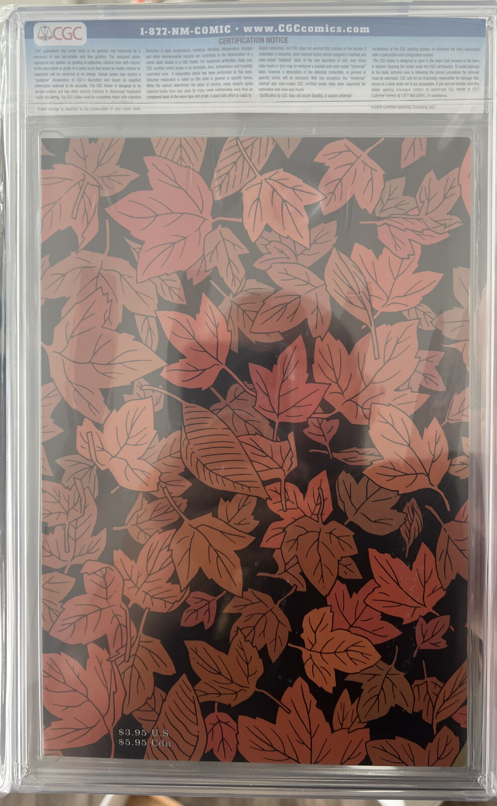 The Fall CGC 9.8 by Ed Brubaker & Jason Lutes, Drawn & Quarterly, Only ...