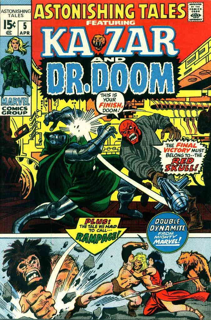 Astonishing Tales #5 FN ; Marvel | Ka-Zar - Doctor Doom | Comic Books ...