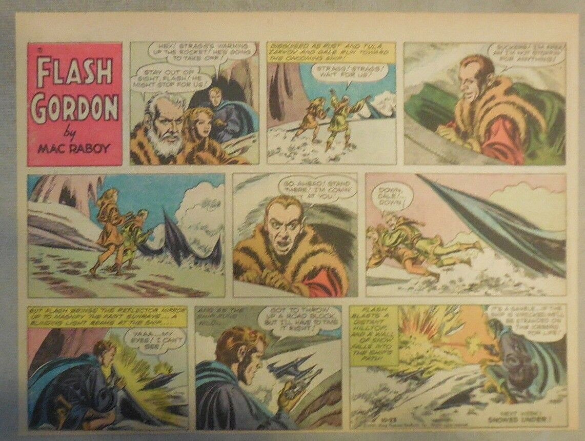 Flash Gordon Sunday Page by Mac Raboy from 10/23/1955 Half Page Size ...