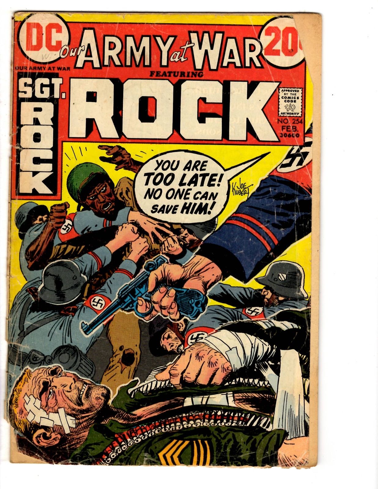 3 Our Army at War DC Comic Books # 249 253 254 Sgt. Rock Easy Company ...