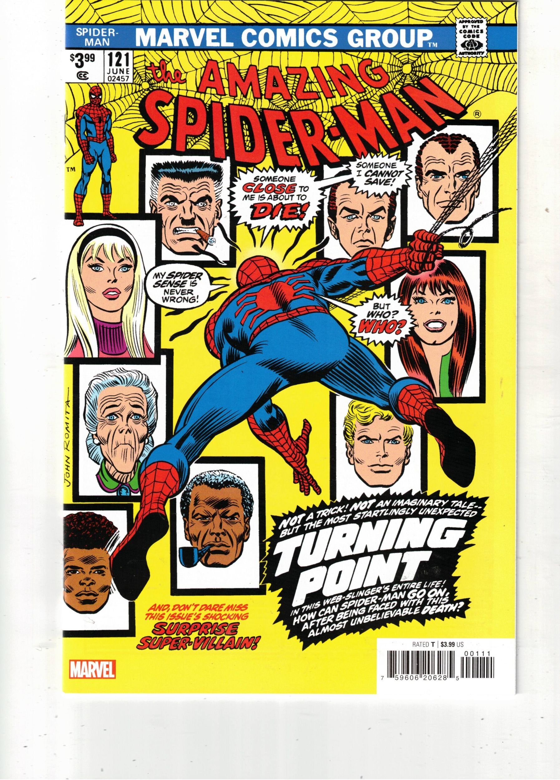 Amazing Spider-Man #121 Reprint Death Gwen Stacey KEY Wow! Super-High ...