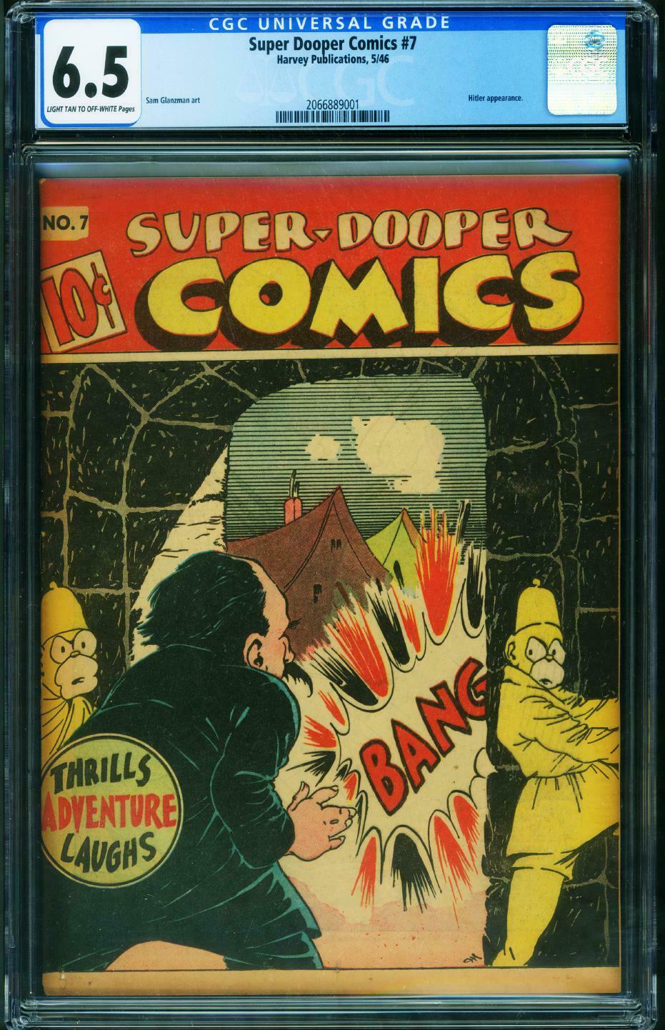 Super-Dooper Comics #7 CGC 6.5 1946-SHOCK GIBSON- Hitler- 2066889001 ...