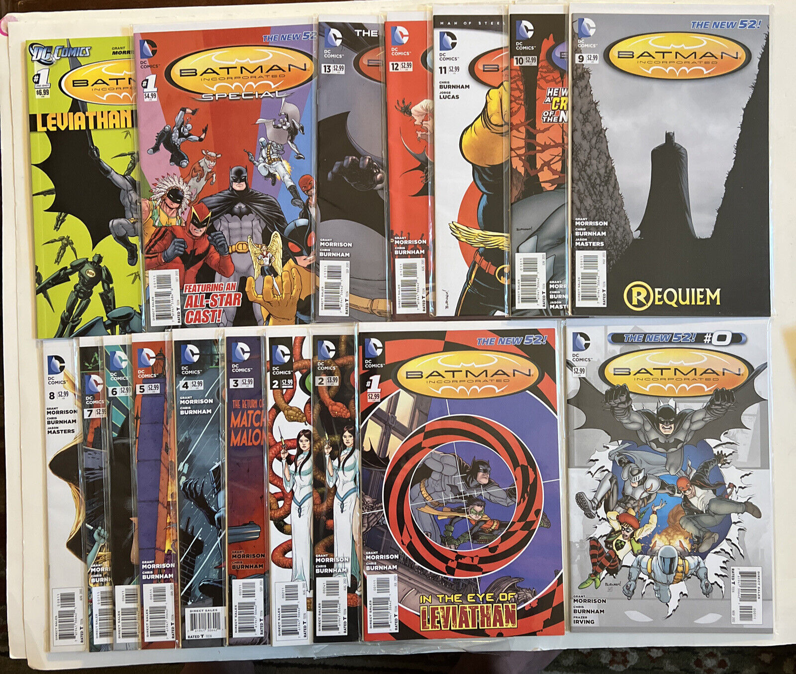 Batman Incorporated #0,1-13 + Special + ONE Shot + #2 Variant Complete ...