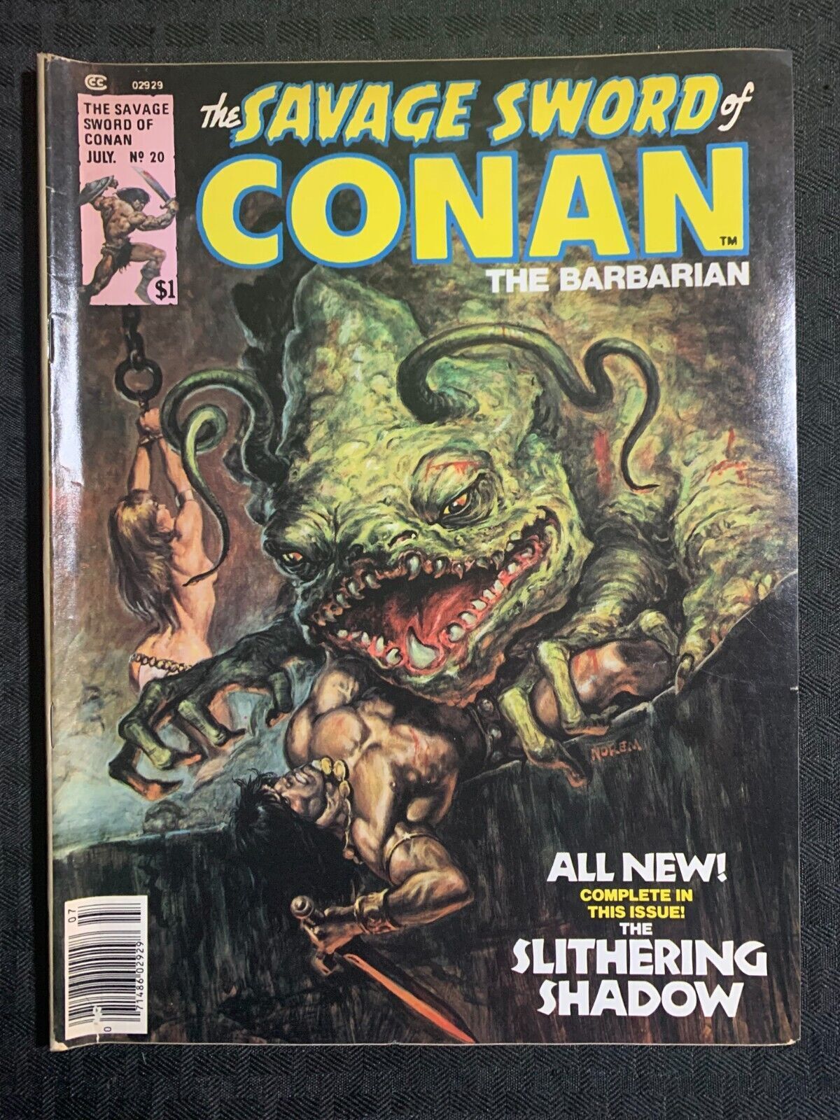 1977 SAVAGE SWORD OF CONAN Magazine #20 VG- 3.5 John Buscema & Alfredo ...