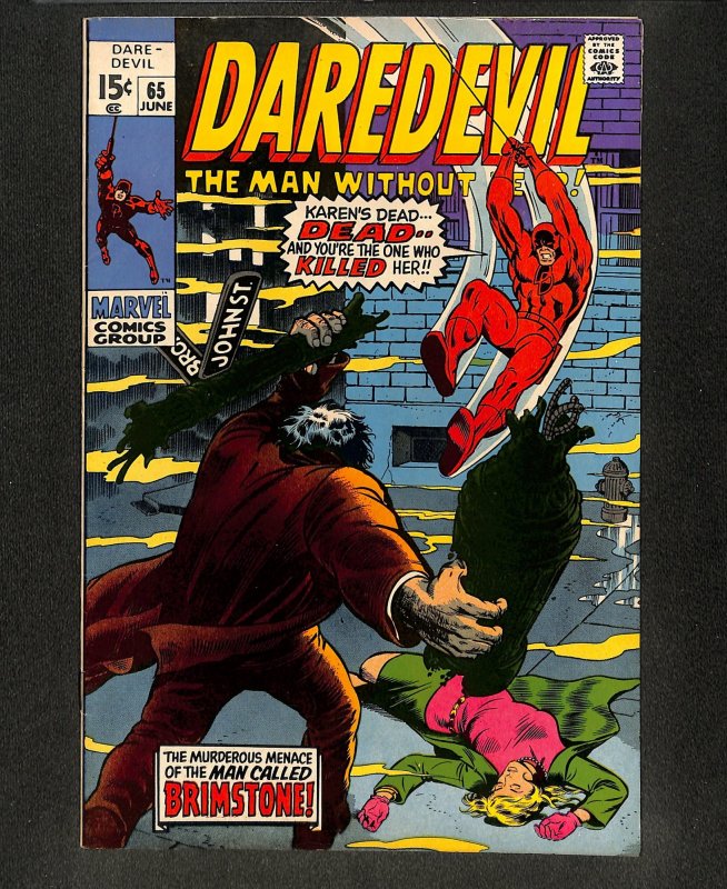 Daredevil #65 1st Appearance Brothers Brimstone! | Full Runs & Sets ...