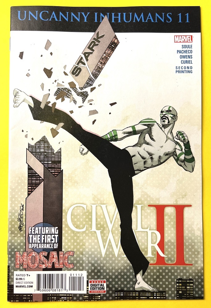 Uncanny Inhumans 11 MOSAIC 1ST APPEARANCE SECOND PRINT (2016) | Comic ...