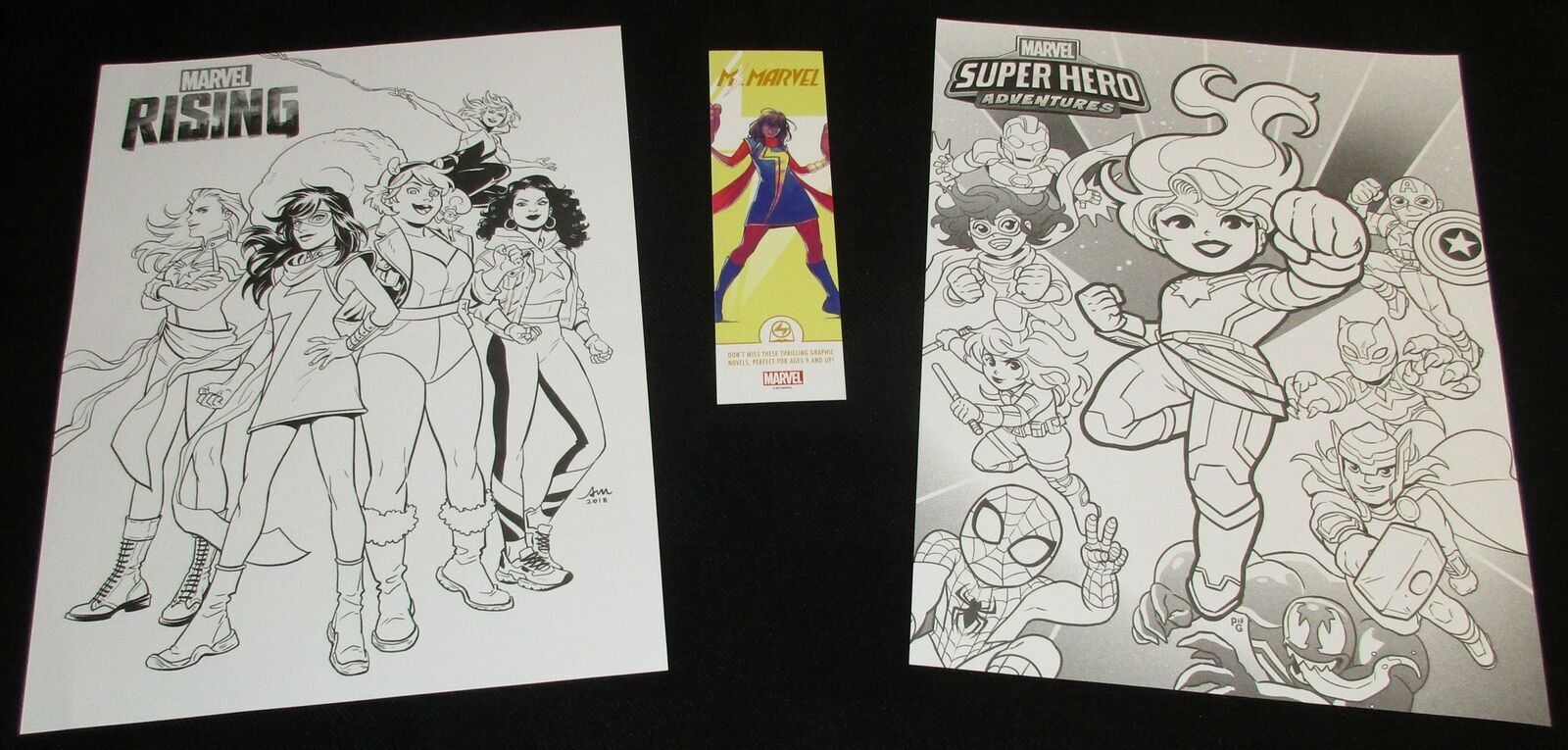 Marvel Rising Superhero Adventures Folded 10" x 13" Coloring Posters ...