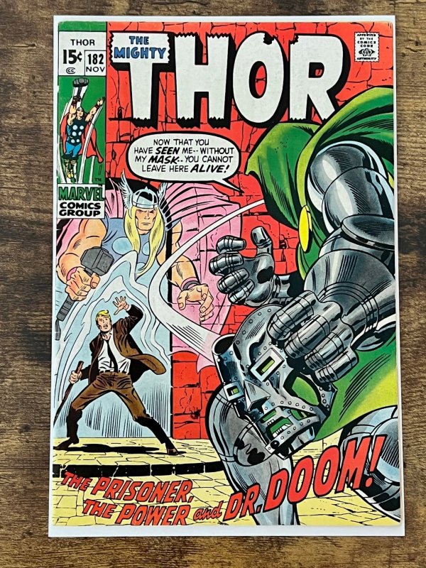 Thor #182 (1970). FN-. Thor vs. Doctor Doom. Buscema-a begins. | Comic ...