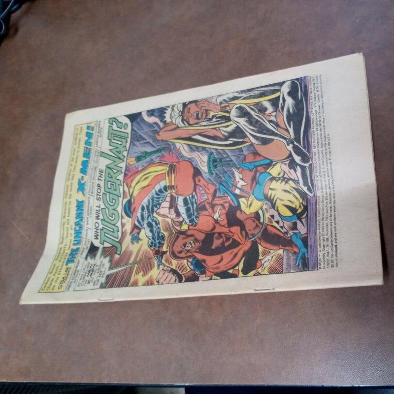 The X-Men 102 marvel comic 1976 Juggernaut Origin Storm/Ororo bronze ...