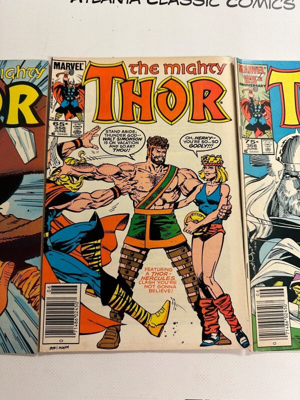 3 Thor Marvel Comic Books # 355 356 368 Avengers X-men Hulk 66 CT3 ...