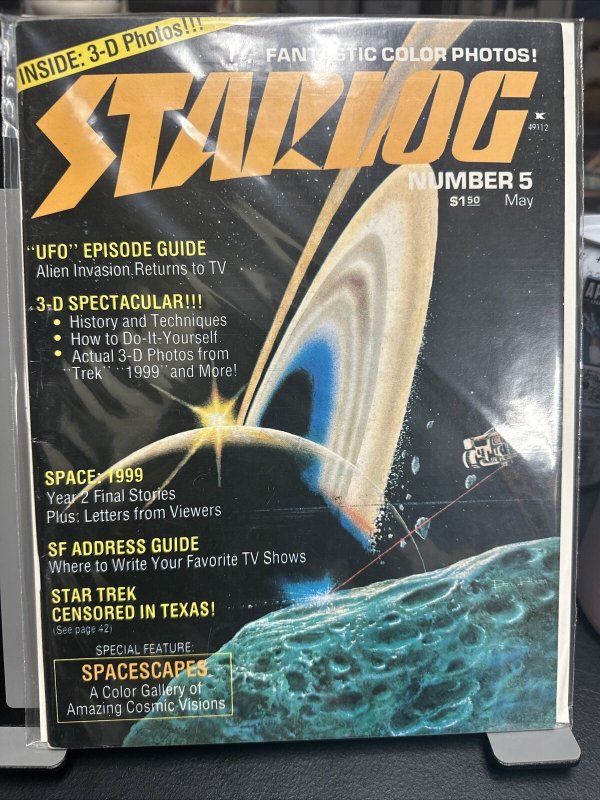Starlog Magazine Number 5 Star Trek UFO May 1977 3D Photos Vintage ...