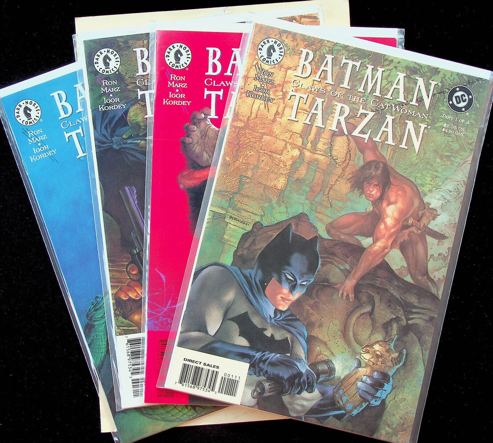 Batman/Tarzan: Claws of the Cat -Woman #1-4 (Aug-Nov 1999, DC) - Set of ...