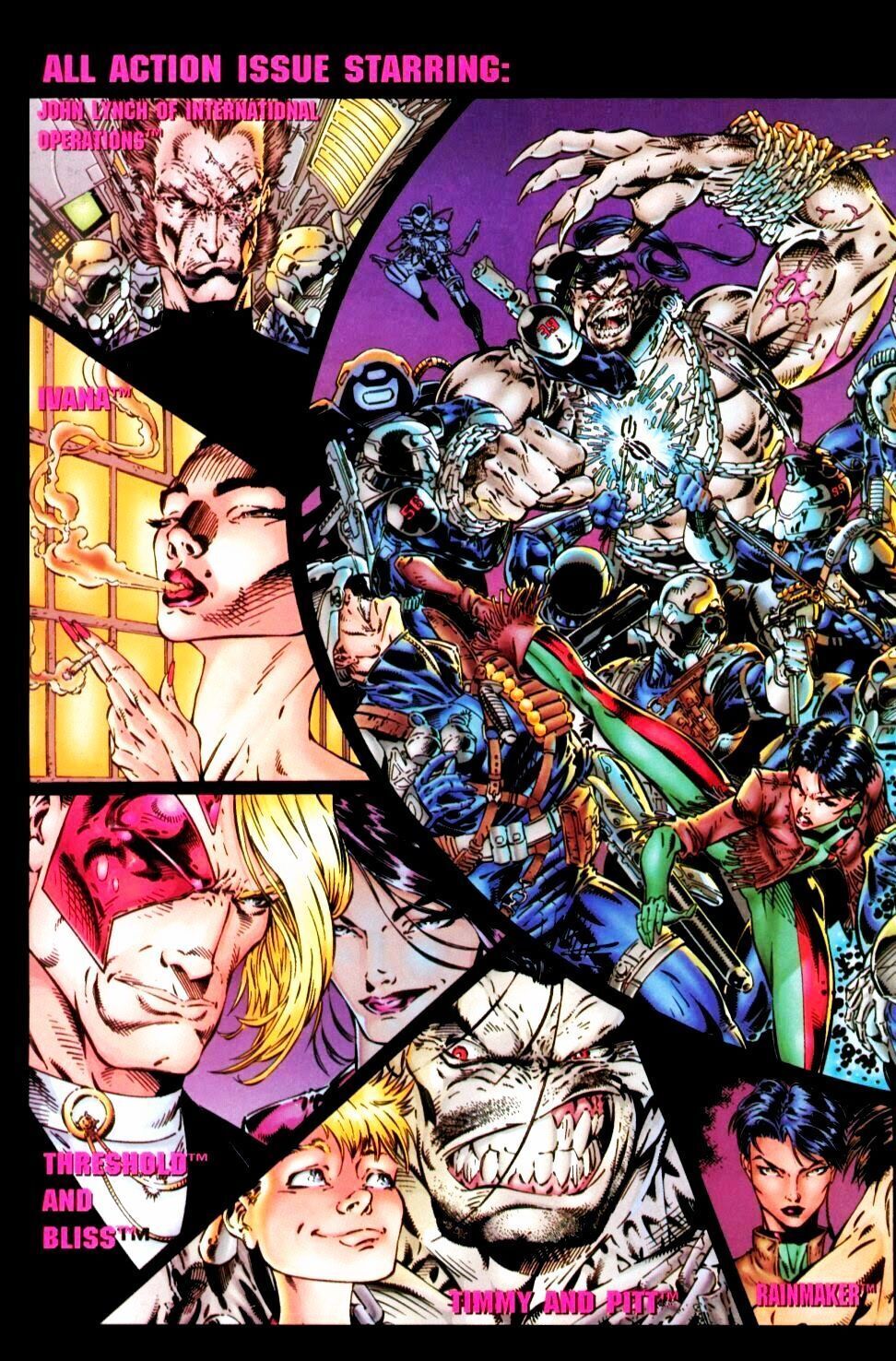 Gen 13 #4 Deluxe Wraparound Cover (1995) CAMPBELL Caitlin Sarah Roxy ...