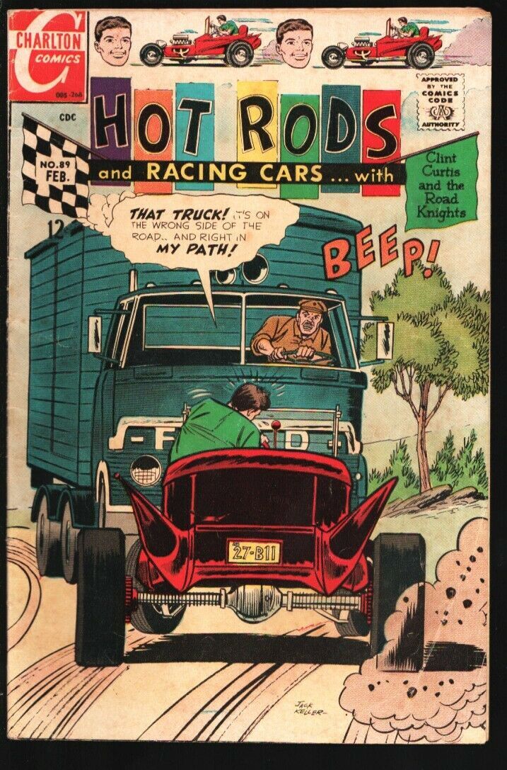 Hot Rods and Racing Cars #89-1968-Charlton-Race car stories-"Never ...