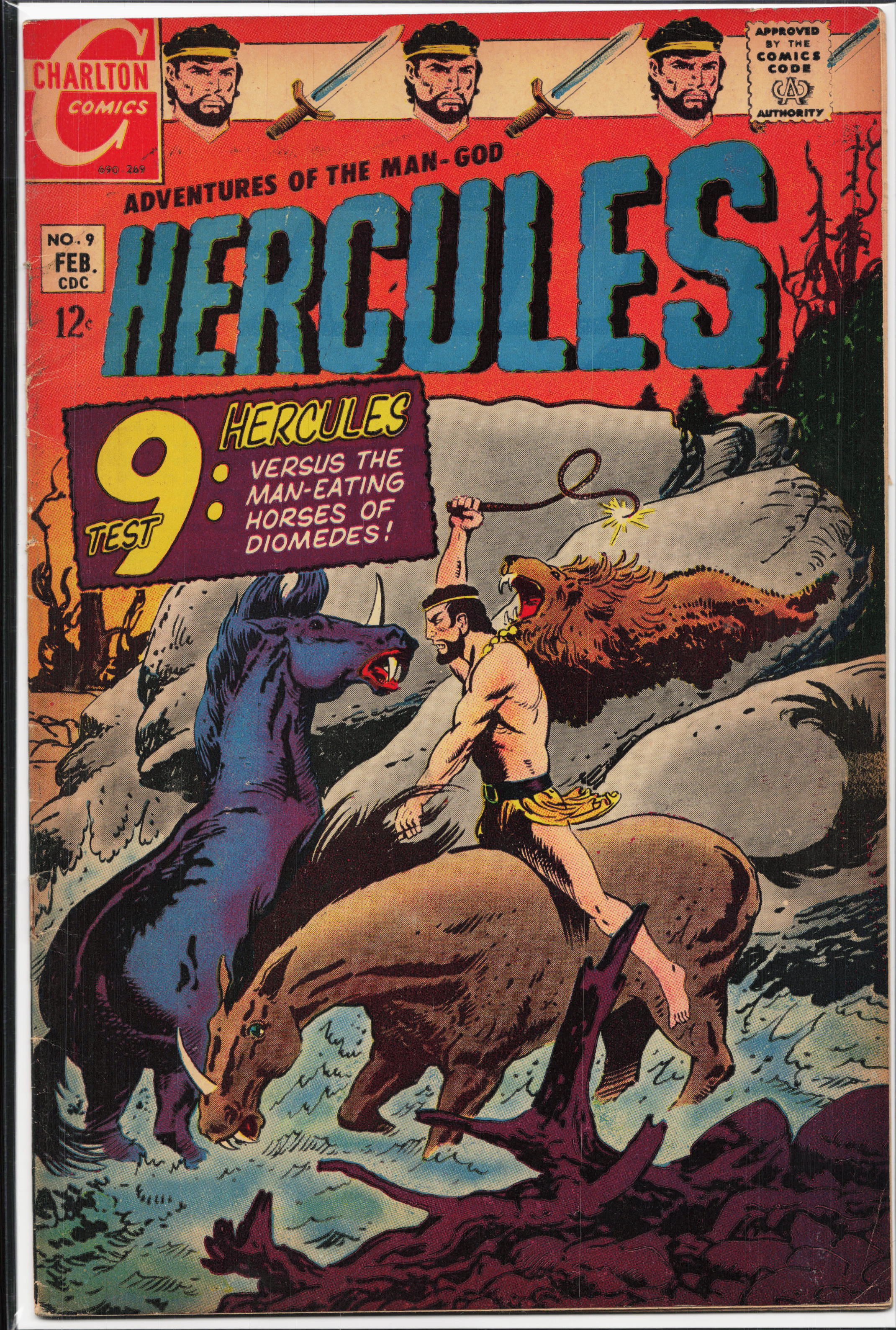 Hercules #9 (1969) Hercules | Comic Books - Silver Age, Charlton ...