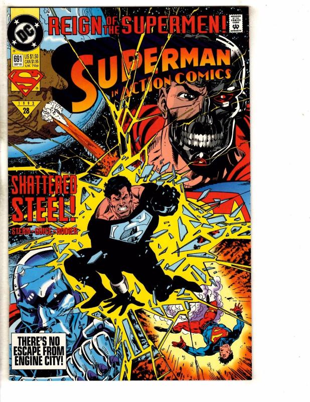 8 Action Comics Feat. Superman DC # 686 687 (2) 688 689 690 691 692 ...