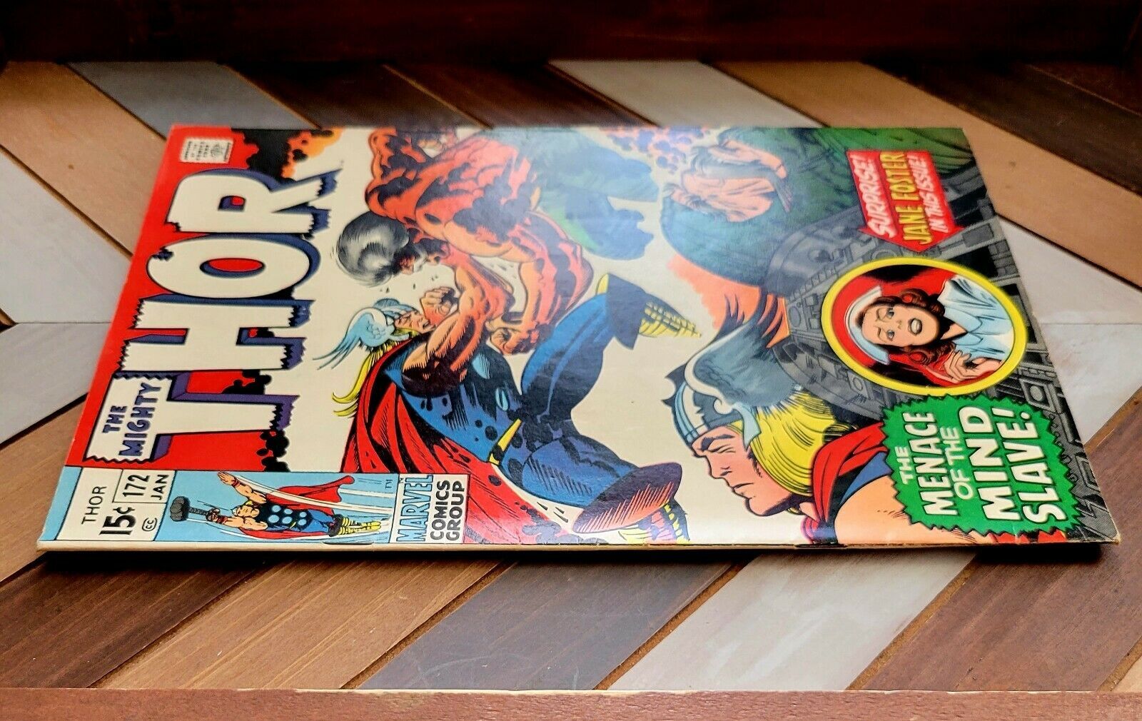 THOR #172 (Marvel Comics, Jan 1970) Featuring Jane Foster & The Mind ...
