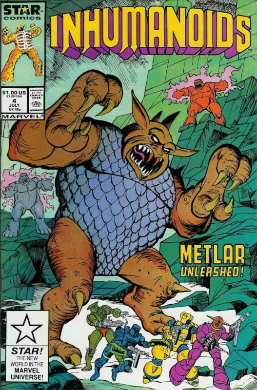 Inhumanoids, The #4 FN ; Marvel | Star Metlar | Comic Books - Copper ...