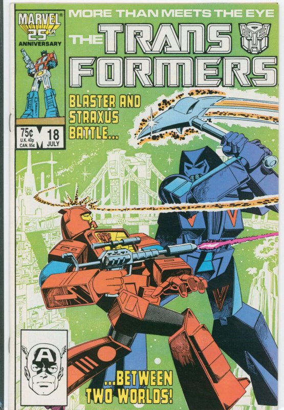 Transformers #18 Marvel Comics 1986 VF | Comic Books - Copper Age ...