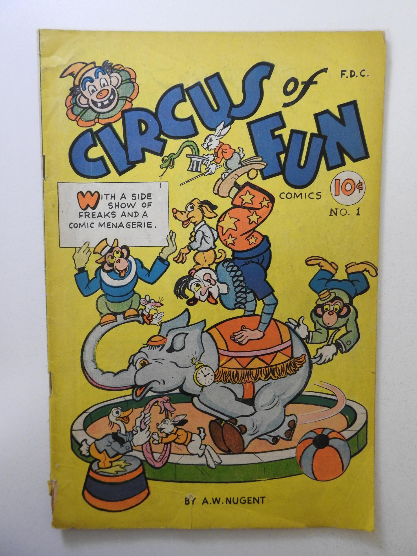 Circus Of Fun Comics #1 (1945) VG- 1 in spine split, 1 in tear fc ...