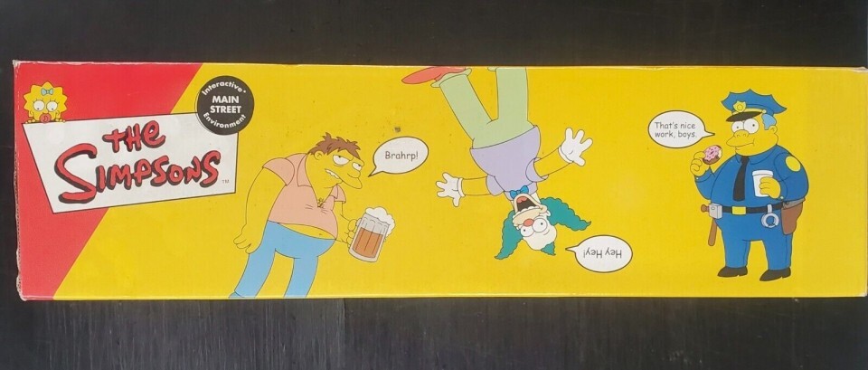 The Simpsons Main Street Squeaky Old Man Intell-Tronic Playmates Sealed ...