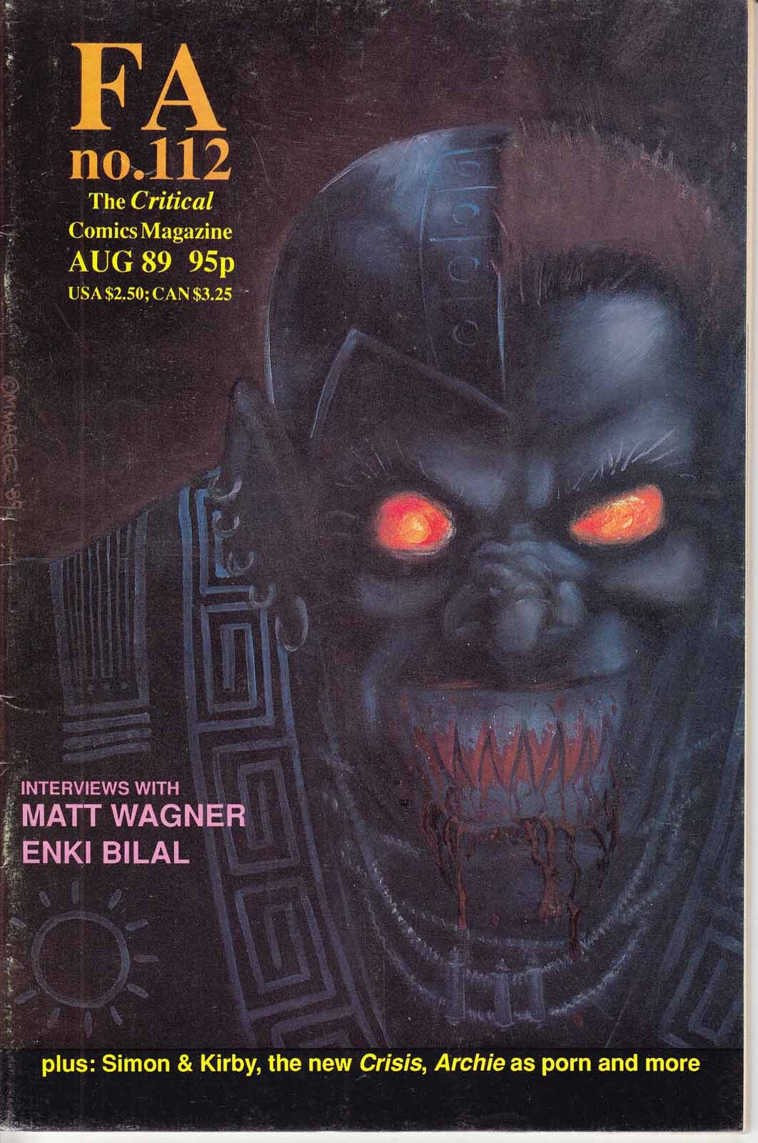 FA: The Critical Comics Magazine #112 FN ; Trident | Comic Books ...