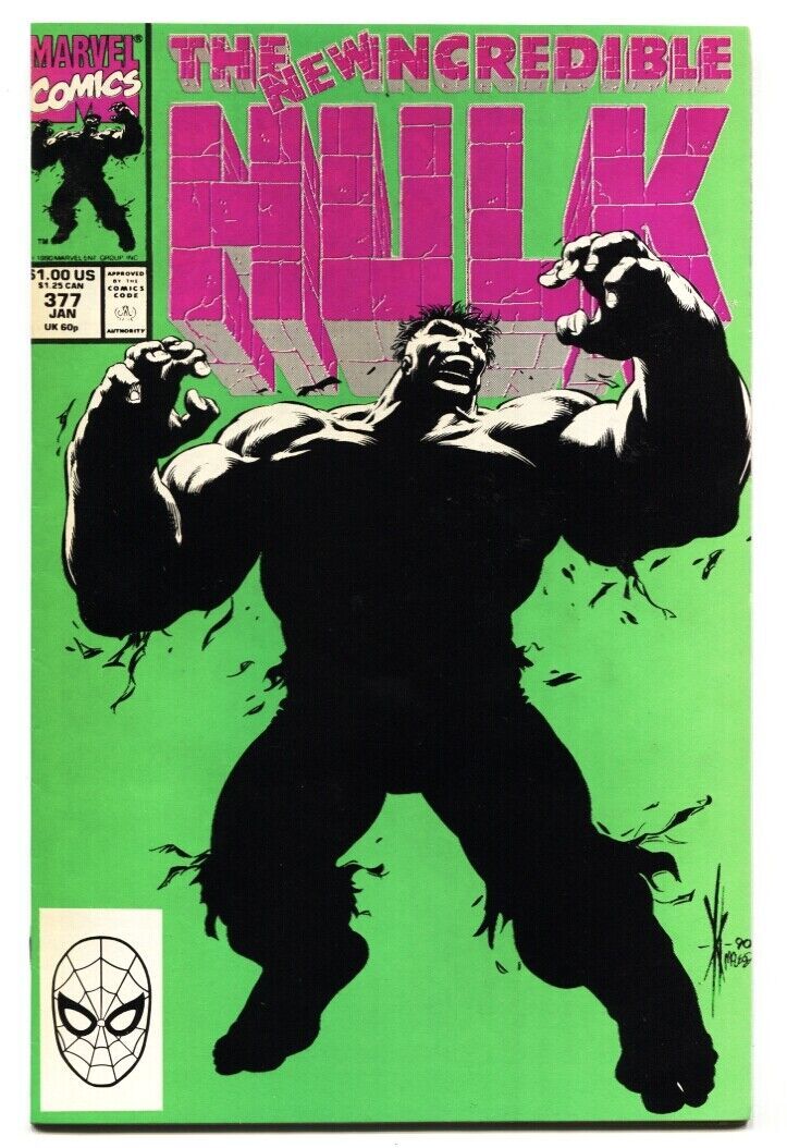 INCREDIBLE HULK #377 comic book 1st Professor Hulk Avengers VF/NM ...