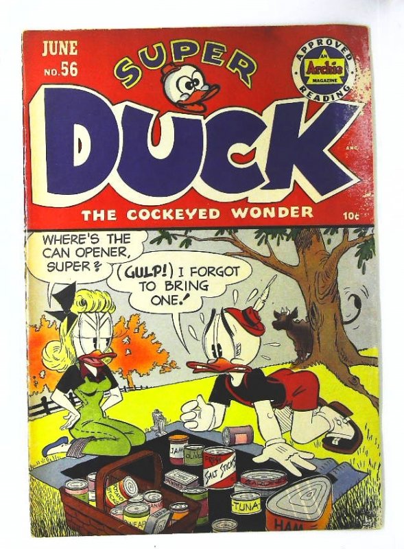 Super Duck Comics #56, VG+ (Actual scan) | Comic Books - Golden Age ...