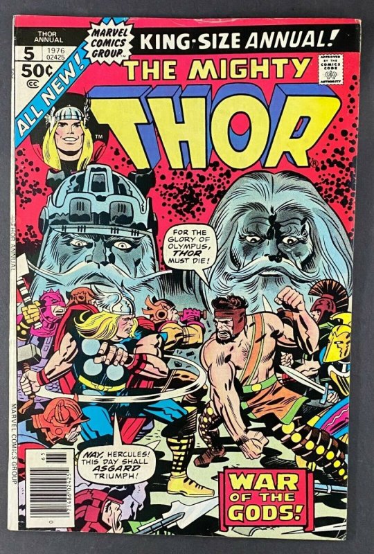 Thor Annual (1966) #5 VF- (7.5) 1st App Hoenir/Lodur Jack Kirby John ...