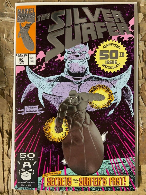 SILVER SURFER #50 (Marvel,6/1991) VF-NM (Very Fine-Near Mint) Thanos ...