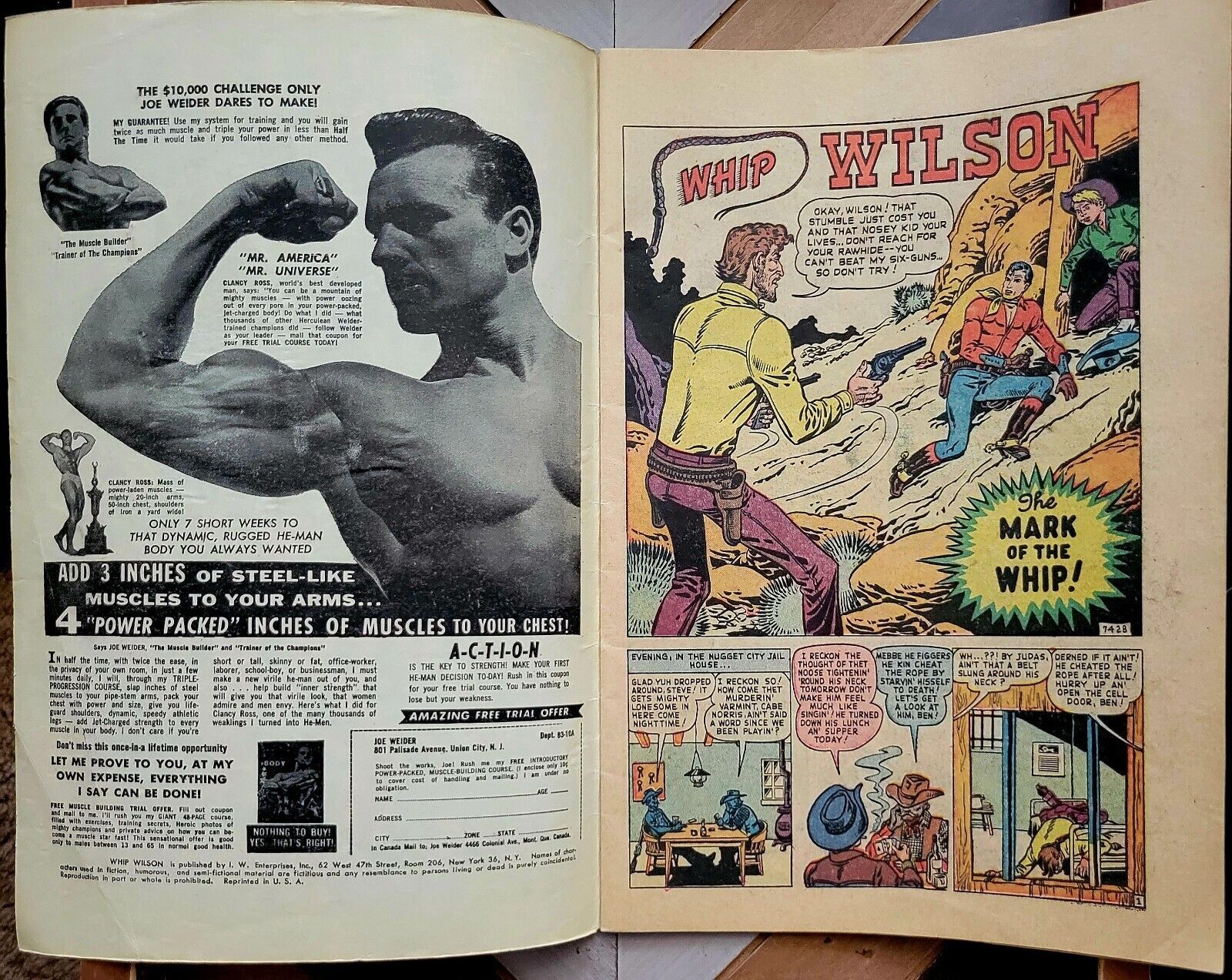 "Whip Wilson" #1 VG (IW 1958) Scarce Everett Kintsler Cover, JOE ...