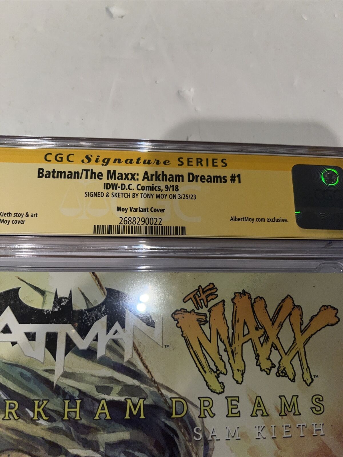 Batman Maxx Arkham Dreams (2018) # 1 (CGC 9.8 SS WP) Signed & Sketch by ...