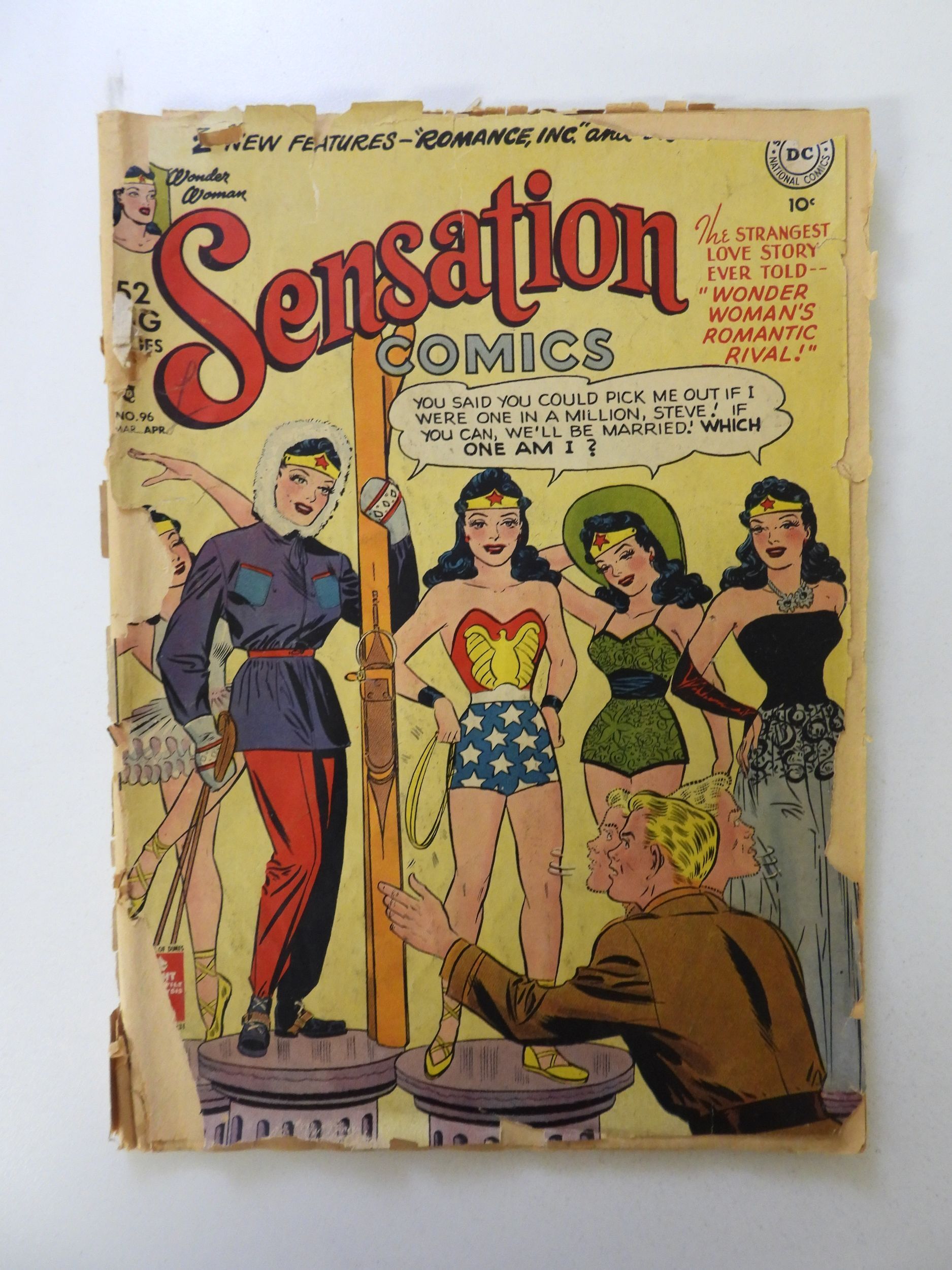 Sensation Comics #96 (1950) Poor complete spine split | Comic Books ...