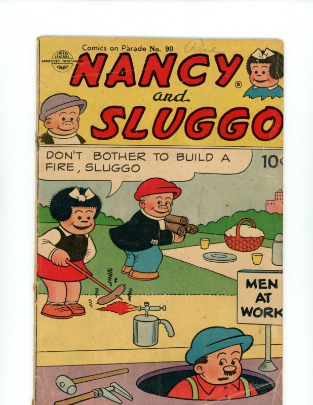 Comics on Parade #90 - Featuring Nancy and Sluggo (3.0) 1953 | Comic ...