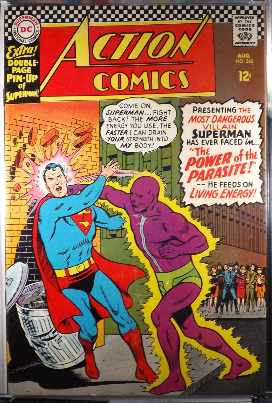 ACTION COMICS #340 CGC 4.5 1st Appearance of Parasite 1966 Superman ...