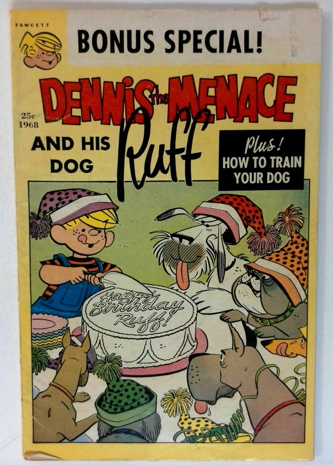 Dennis the Menace and His Dog Ruff #54 Fawcett 1968 VG+ Silver Age ...