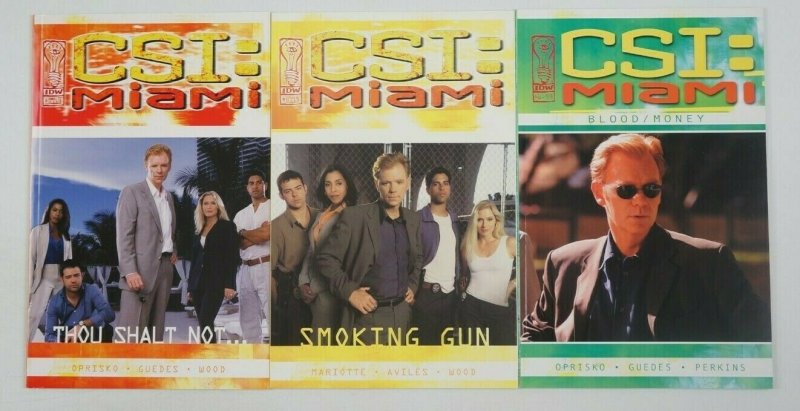 CSI: Miami set of (3) VF/NM blood/money - smoking gun - thou shalt not ...