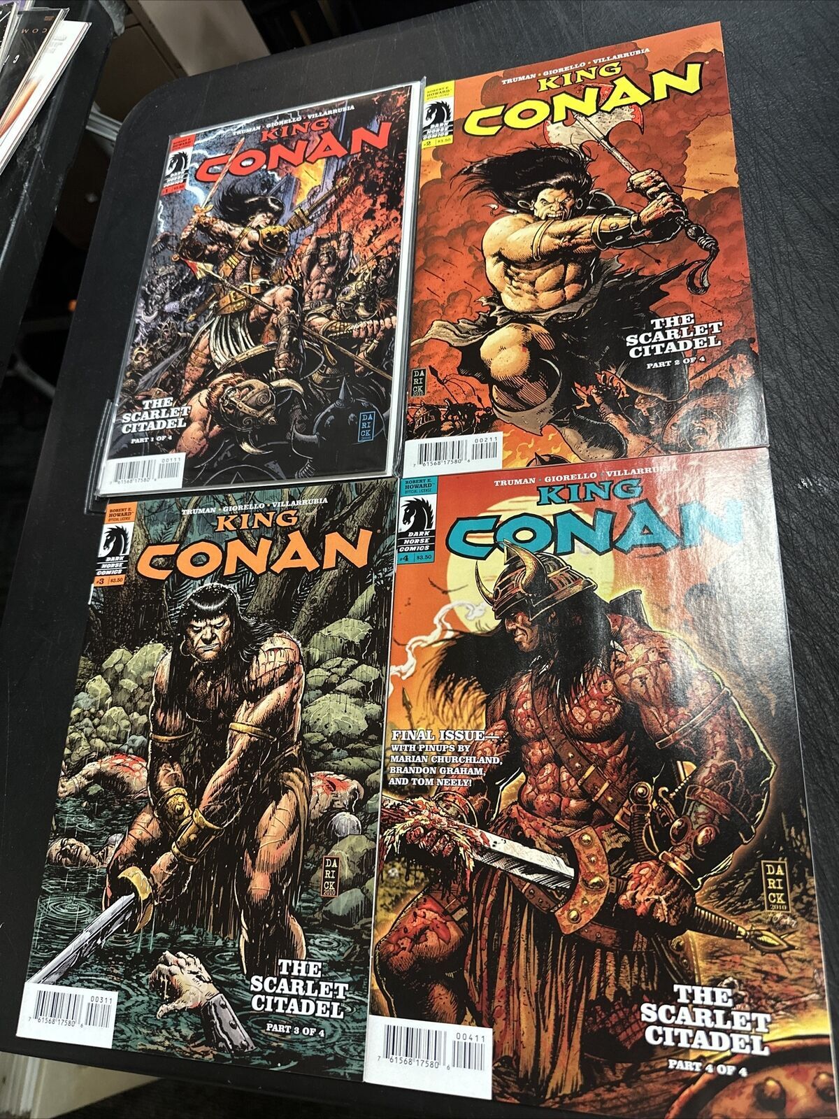 King Conan The Scarlet Citadel Comic Set 1-4 Lot Barbarbian Giorello ...