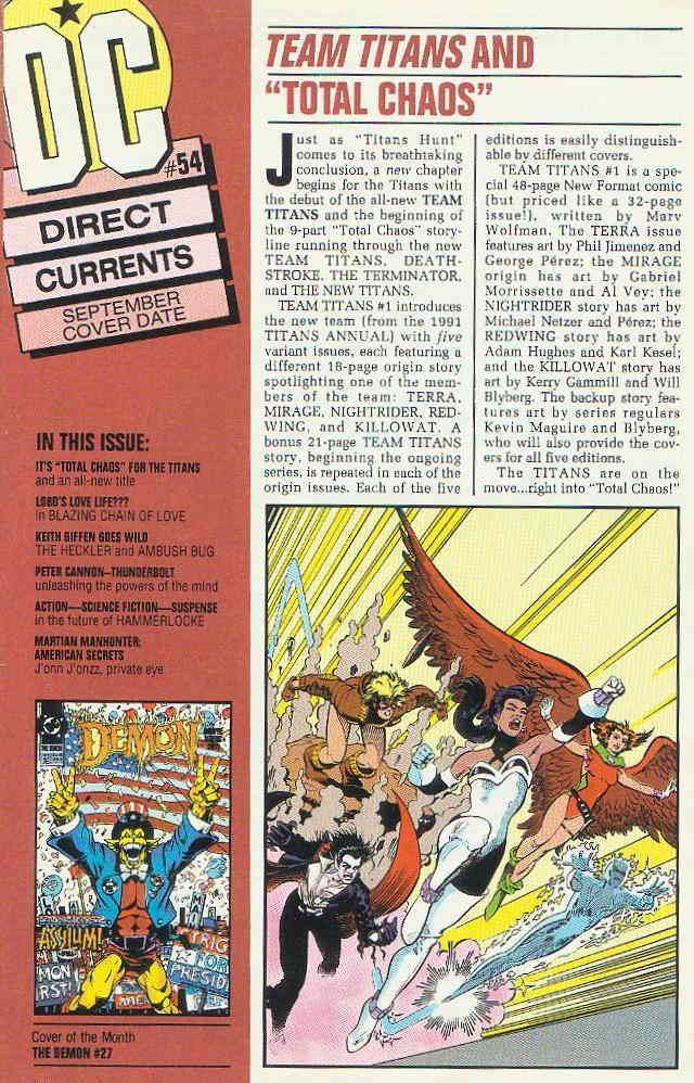 DC Direct Currents #54 VF ; DC | Team Titans | Comic Books - Modern Age ...