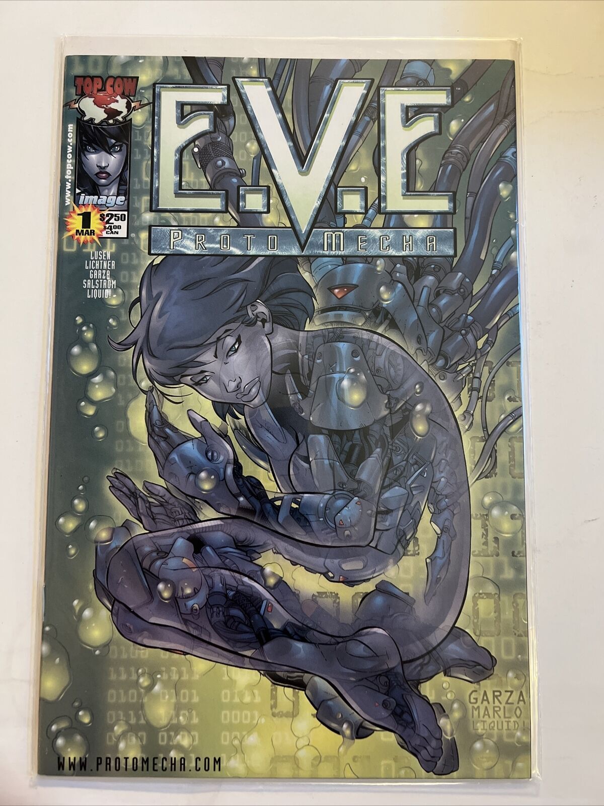 Top Cow E.V.E. Protomecha #1-6 + #1 ANOTHER UNIVERSE VARIANT Top Cow Comics 2000 | Comic Books ...