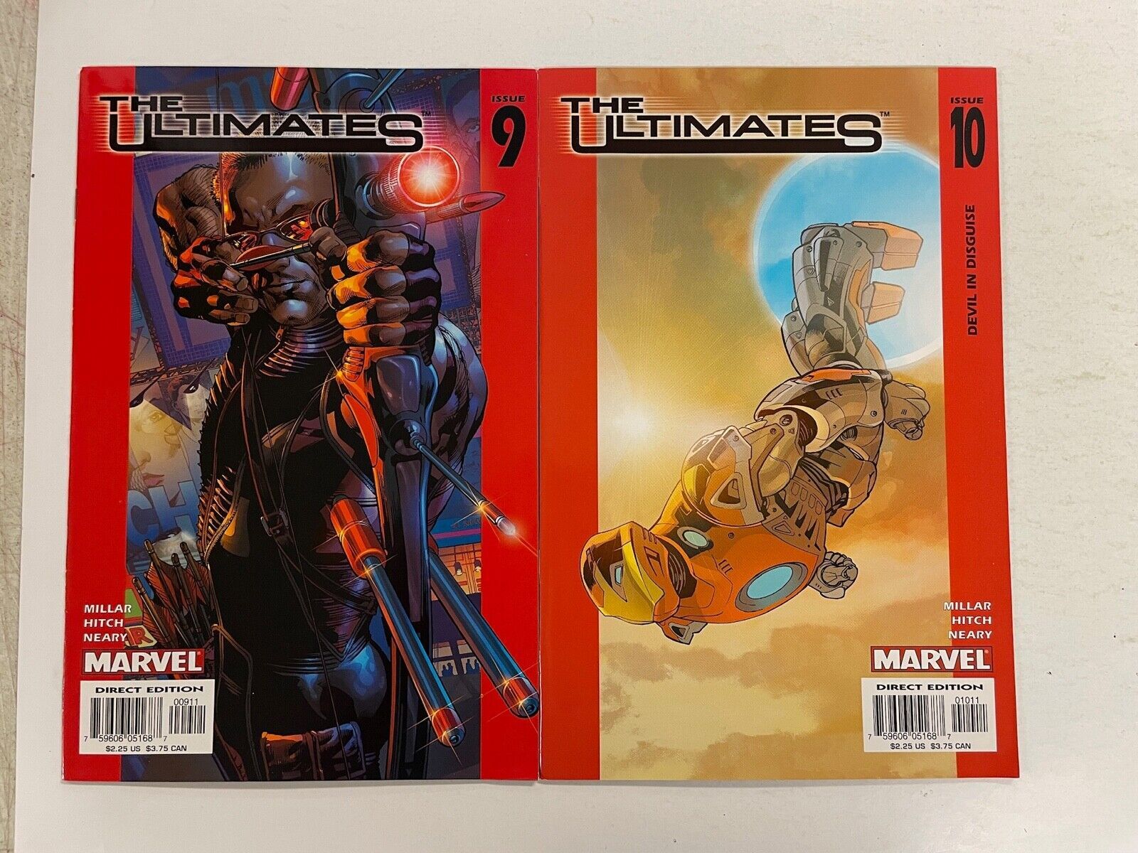 5 The Ultimates Marvel Comic Books #2 3 9 10 13 ultimate universe 78 ...