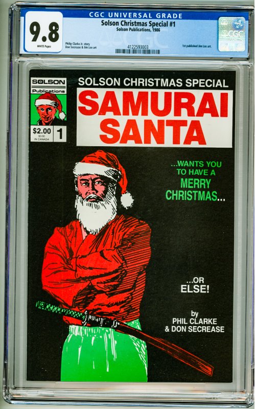 Solson Christmas Special #1 Samurai Santa CGC 9.8! 1st Published Jim ...