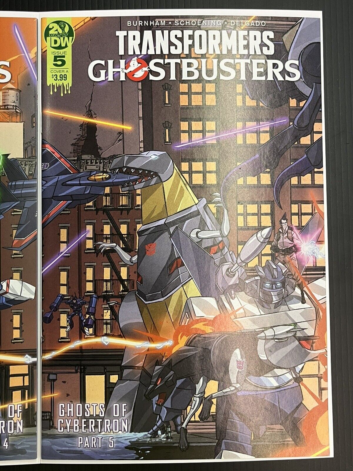 Transformers Ghostbusters #1 CVR B + #2-5 Connecting Covers Complete ...
